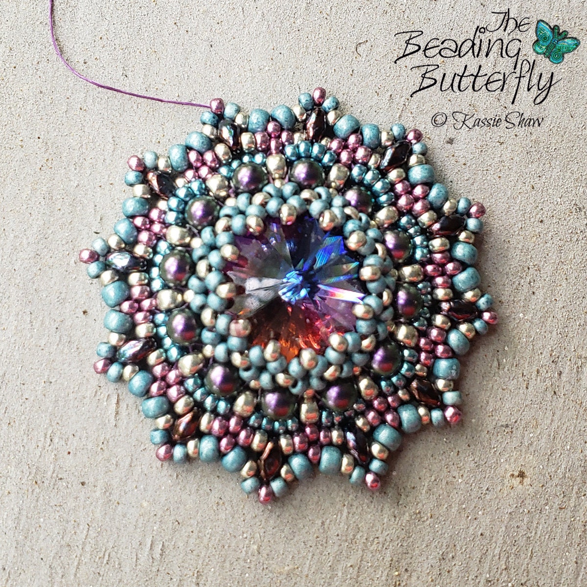 Mandala Madness Part Deux Circular Peyote and DRAW With or - Etsy