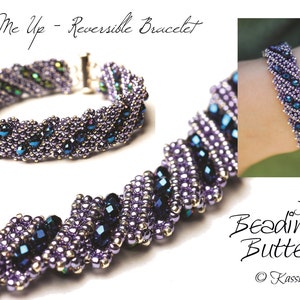 Fold Me up - Reversible Bracelet Tutorial - Diagonal Faux Right Angle ...