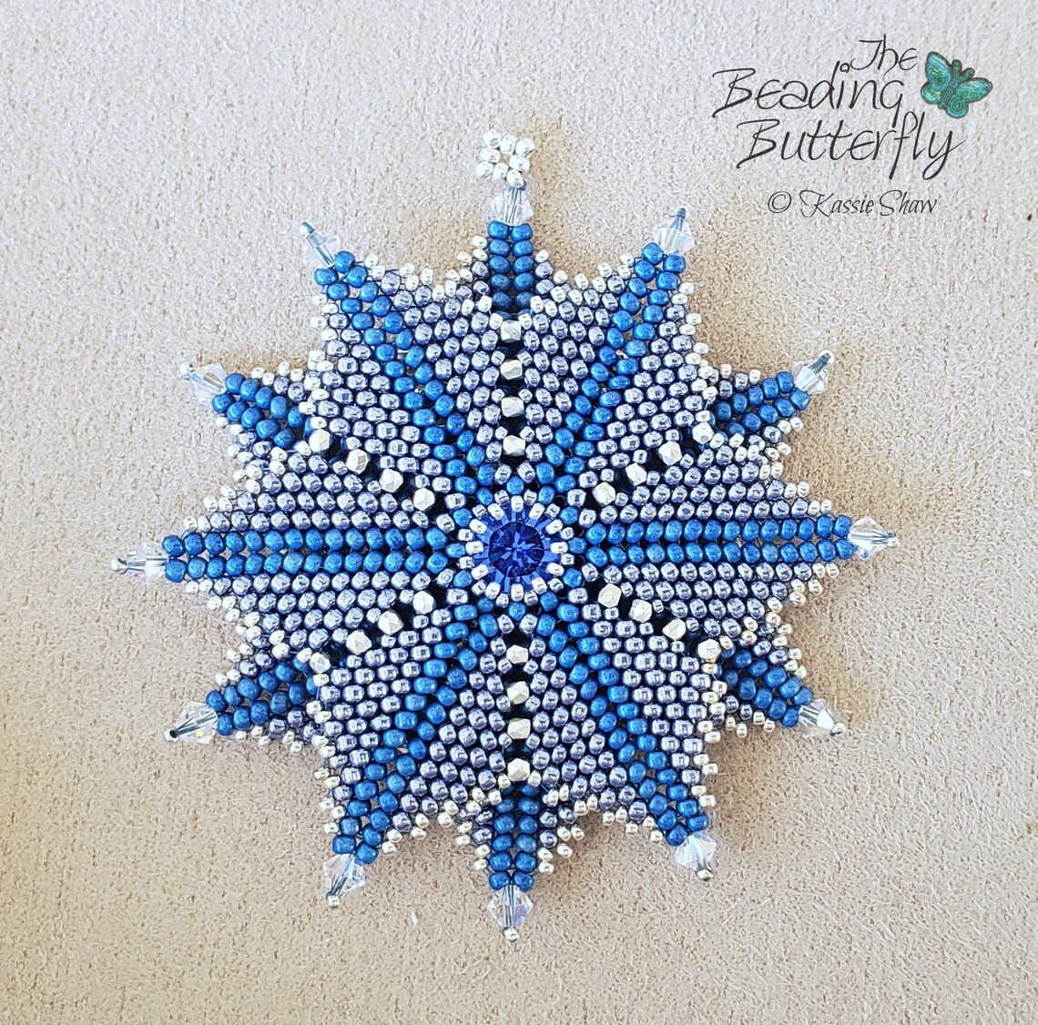 Pinwheel Star Ornament or Pendant Tutorial Beadweaving - Etsy