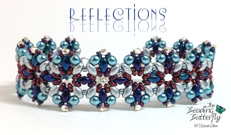 Reflections Bracelet Tutorial - Beading Pattern Using Demi Rounds and ...