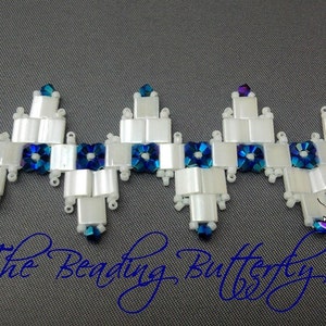 Indigo Glacier Zigzag Tila Bracelet and Earring Tutorial - Digital Download - Etsy