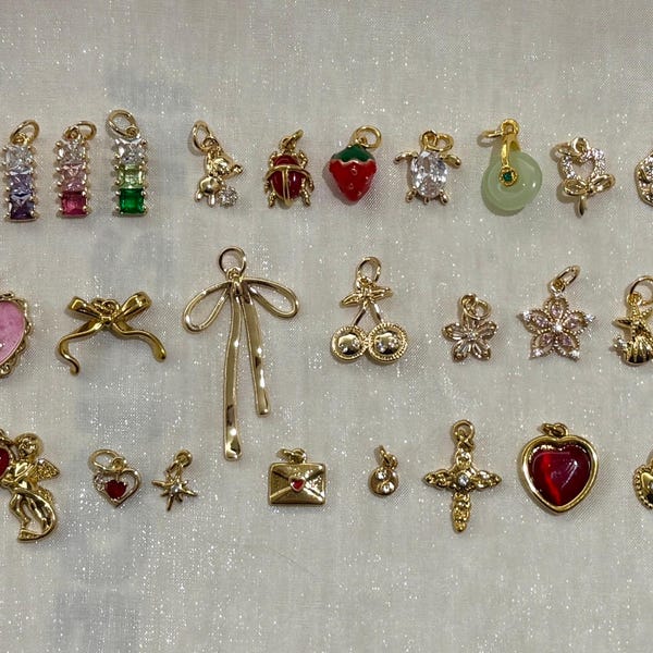 Small Charm Necklace - Etsy