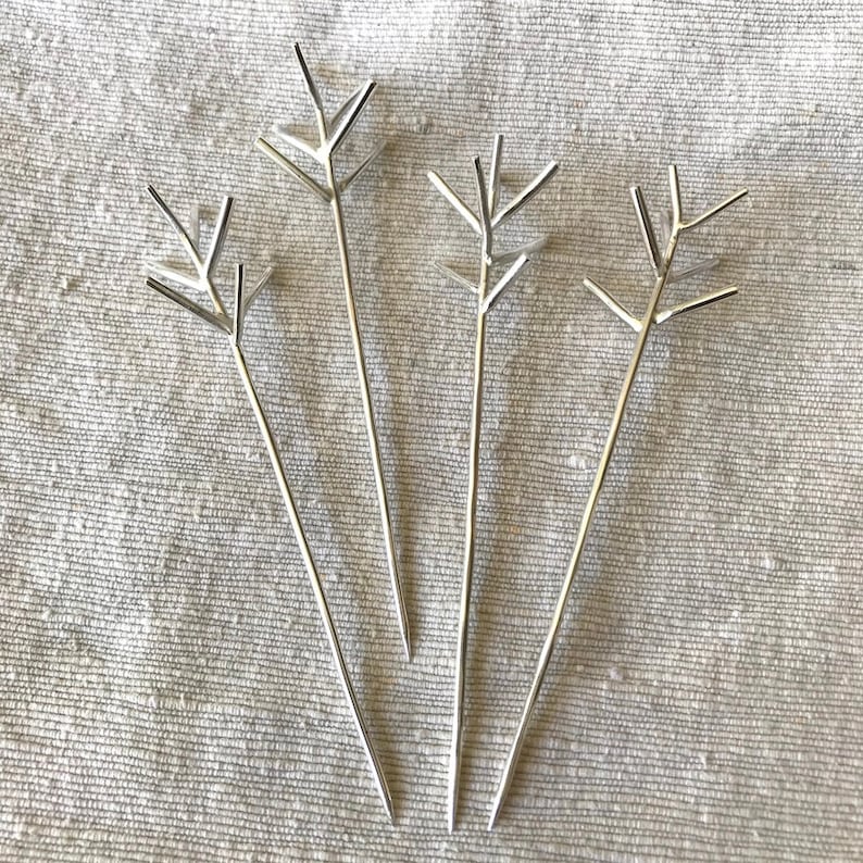 Moderne Cocktail Picks in Sterling Silver - Etsy