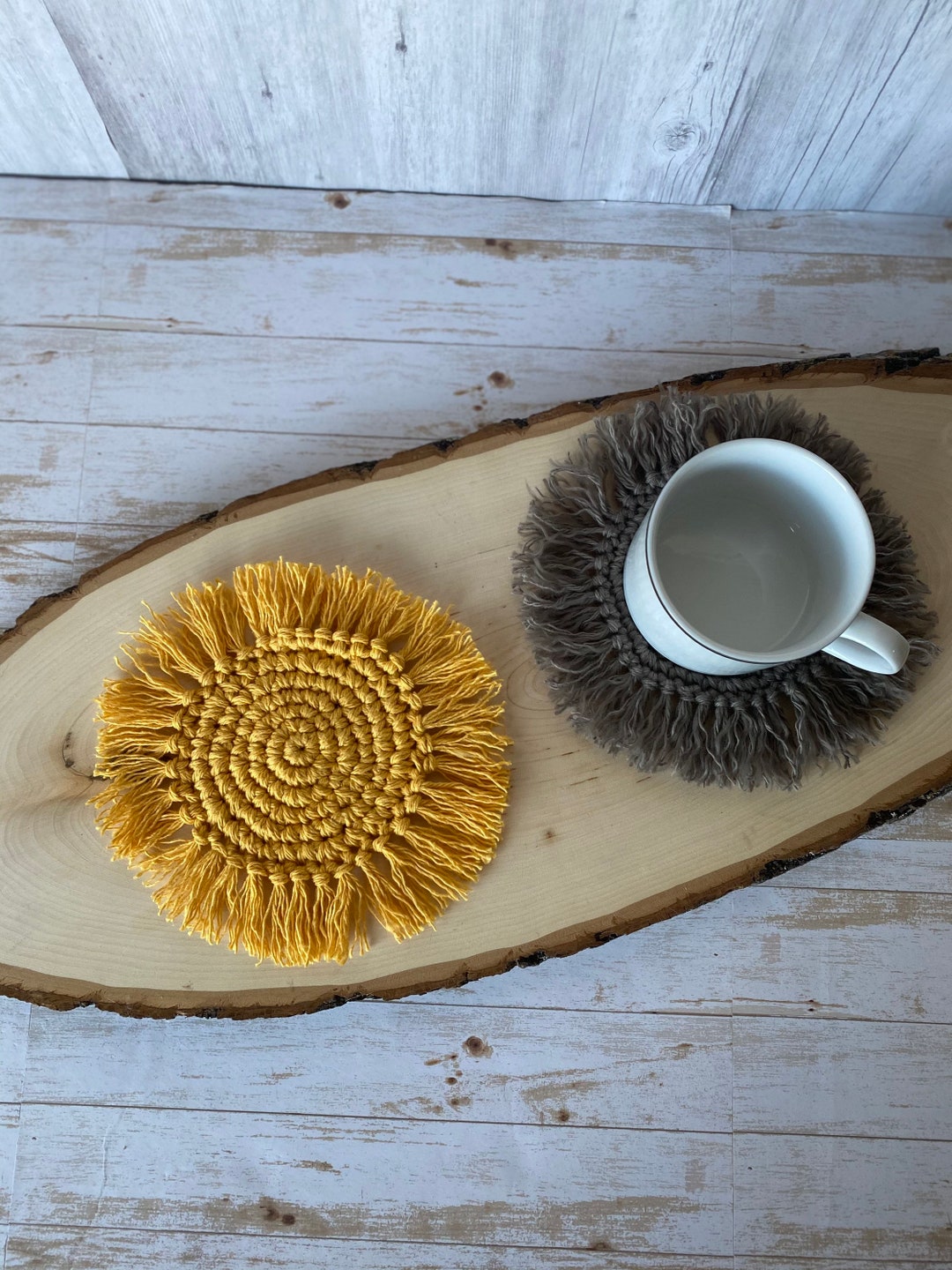 Boho Fringe Coasters Classic Collection Boho Coasters Boho Chic Coaster ...