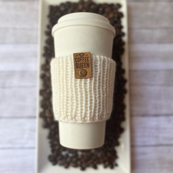 Knit Coffee Cozy - Etsy