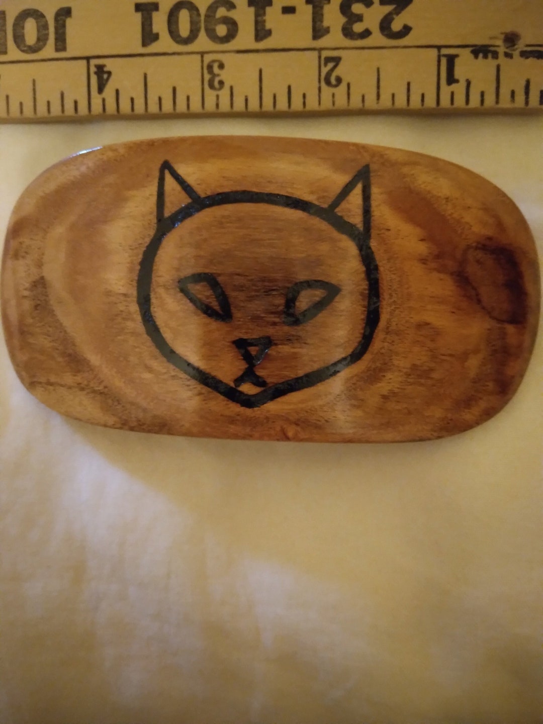 Hand Made Cat Jet Inlay Large Barrette - Etsy