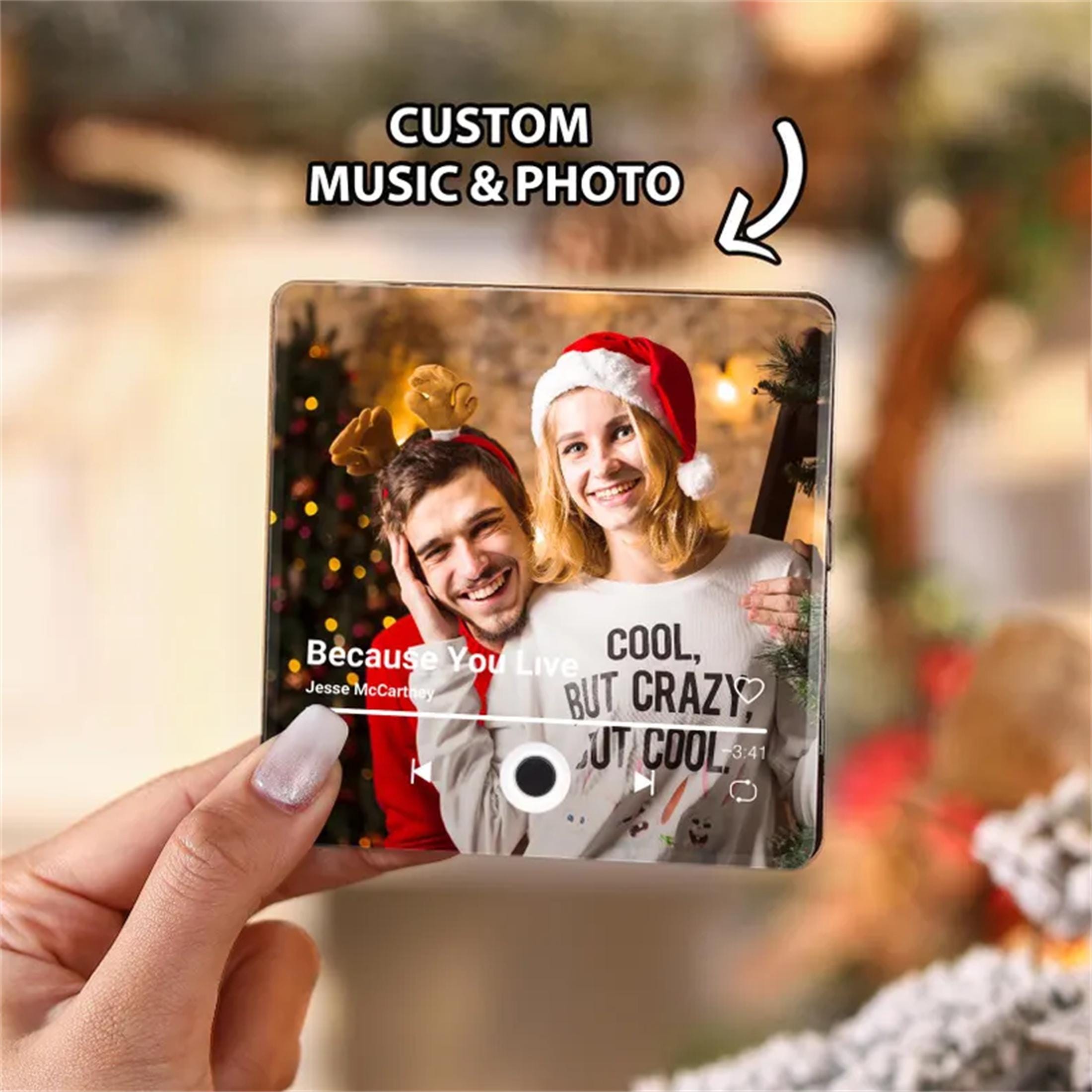 Custom Photo Music Fridge Magnet-personalized Photo & Music ...