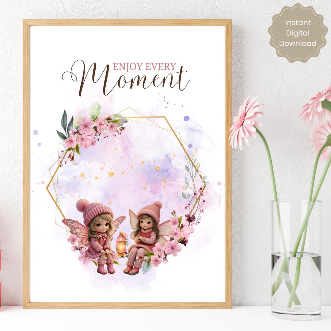 Positive Affirmations Fairy Wall Art Prints | Inspirational Quotes ...