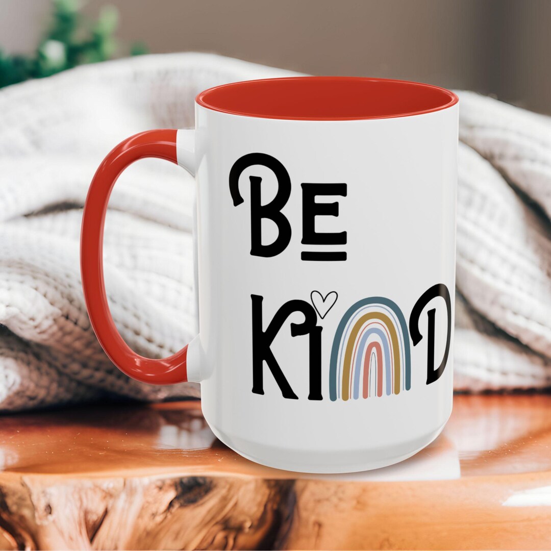 Personalized Inspirational Be Kind Coffee Mug Gift for Her Him ...