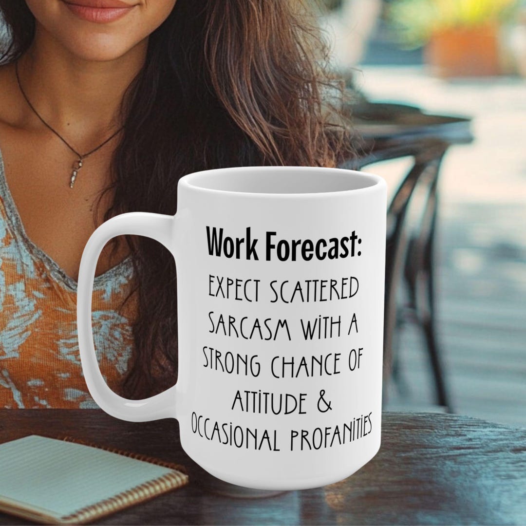 Personalized Funny Office Humor Mug Gift for Coworker, Sarcastic Coffee ...