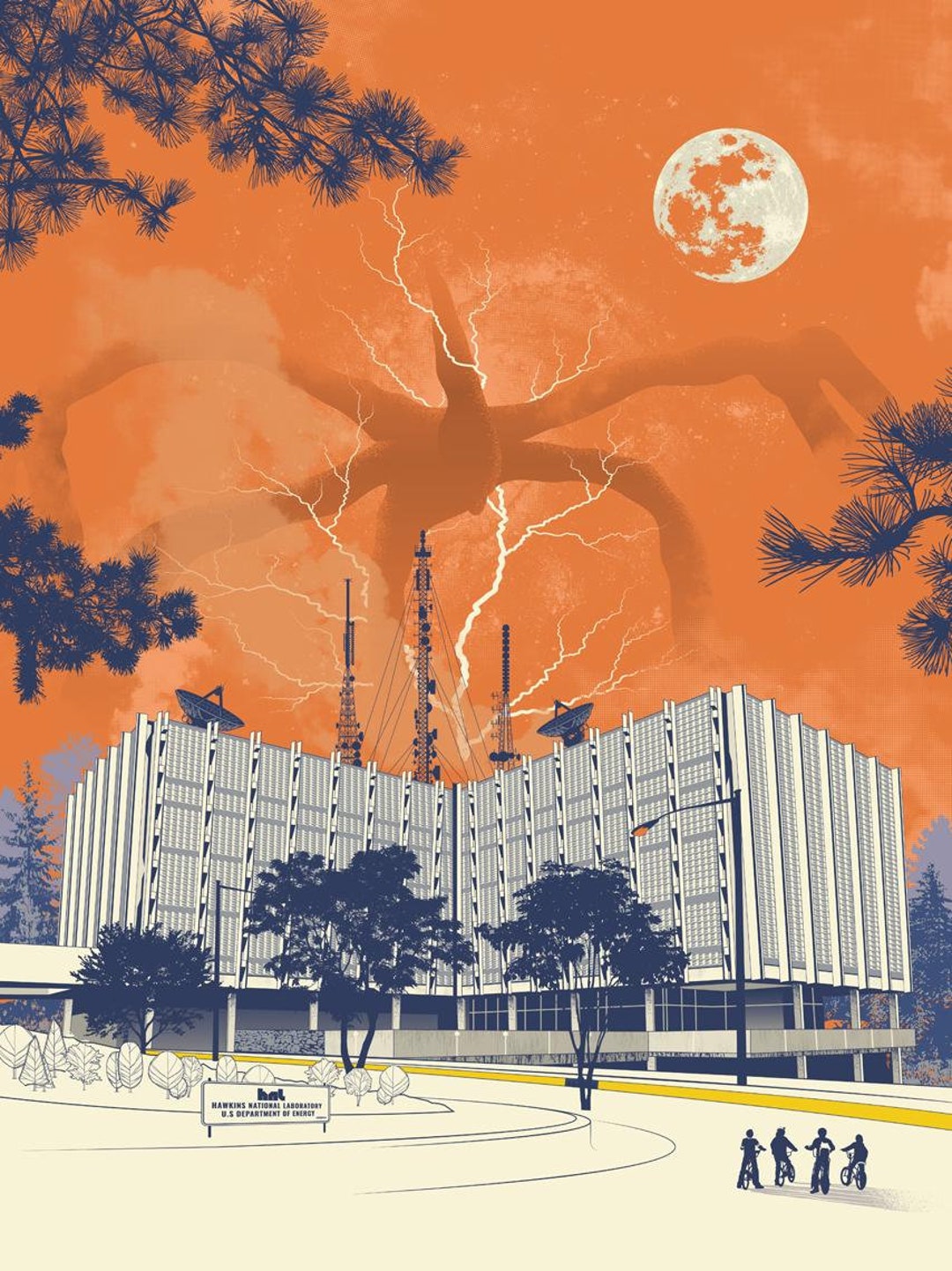 Stranger Things, HNL, Hawkins, Poster, Print, Collectible - Etsy