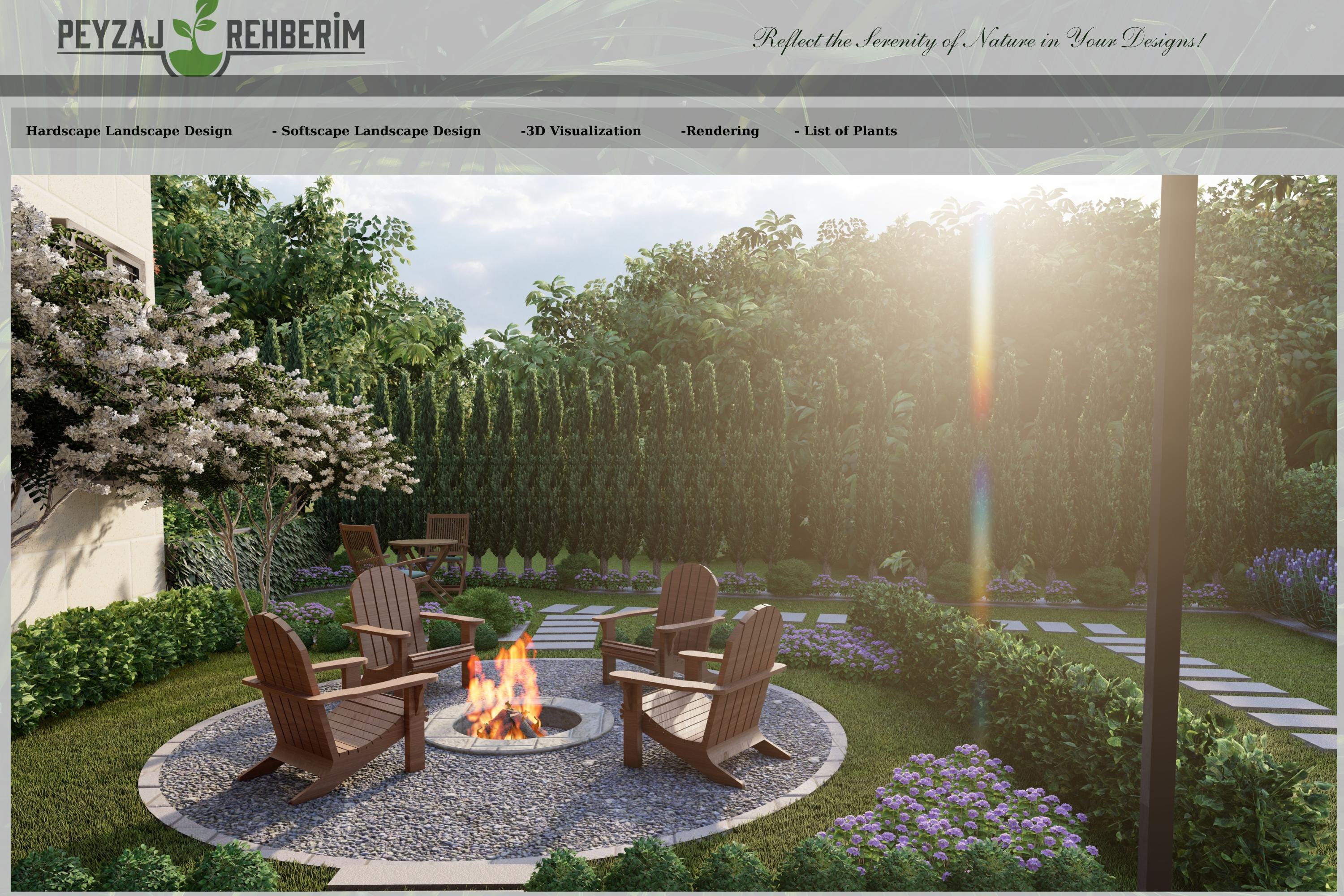 3D Landscape Design-backyard Design-plant-based Landscape-sustainable ...