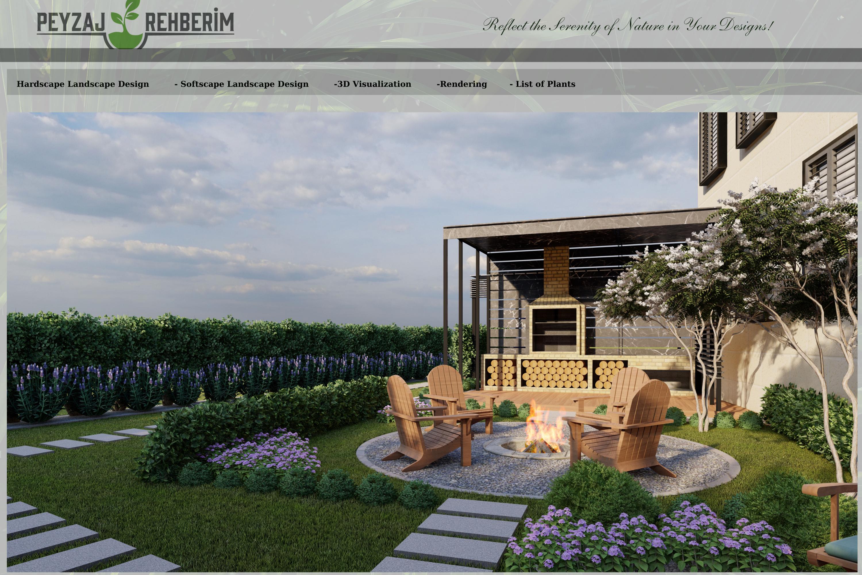 3D Landscape Design-backyard Design-plant-based Landscape-sustainable ...