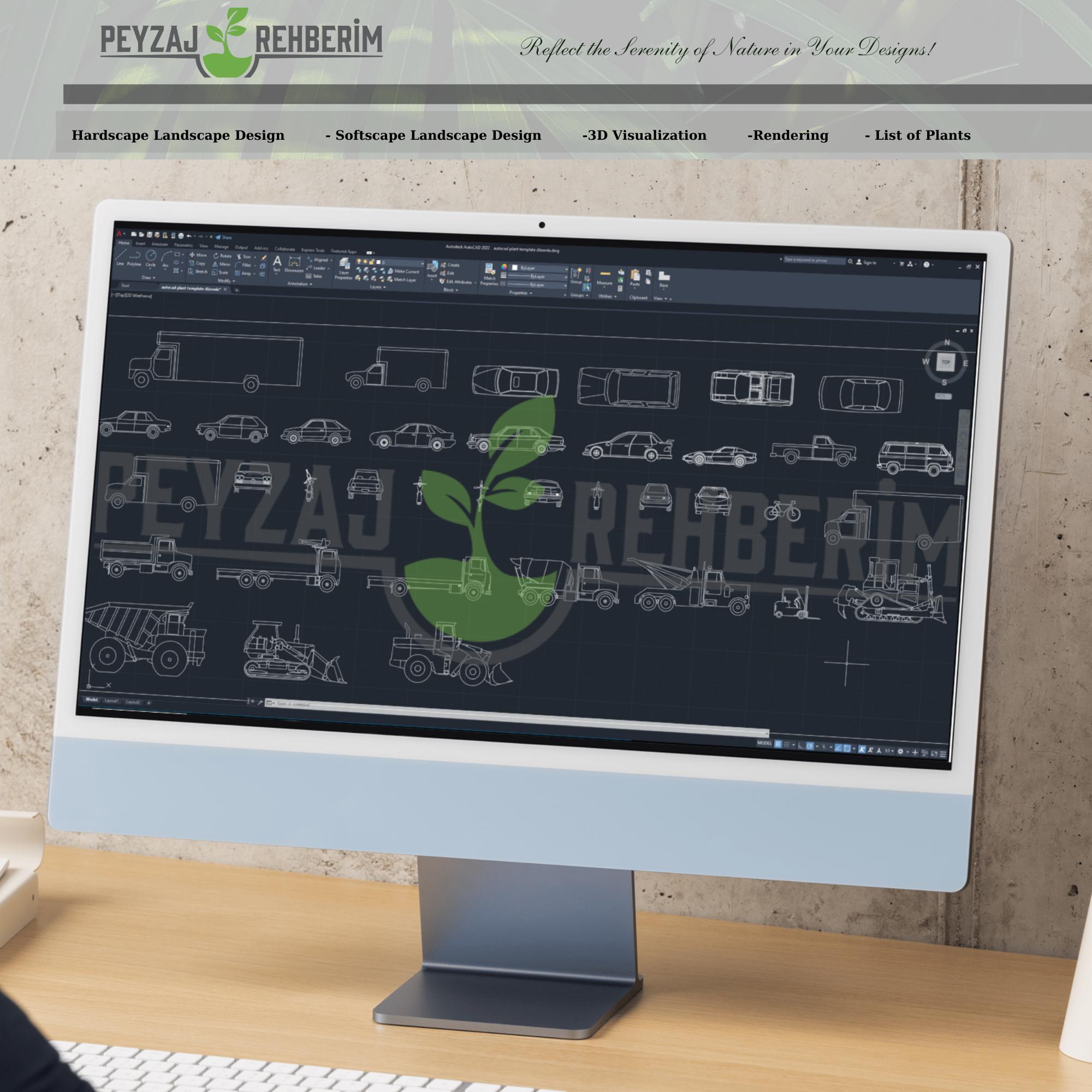 Autocad Template Set-landscape Templates-architectural Plants-interior ...