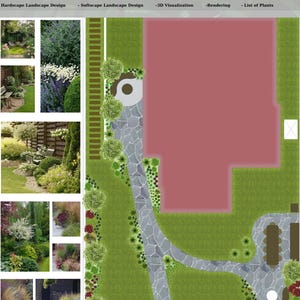 Custom Garden Plan-digital Landscape Design-personalized Photoshop ...