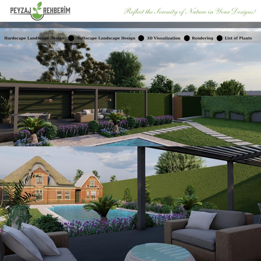 Landscape Architect-garden Design-villa Garden Design-3d Landscape ...