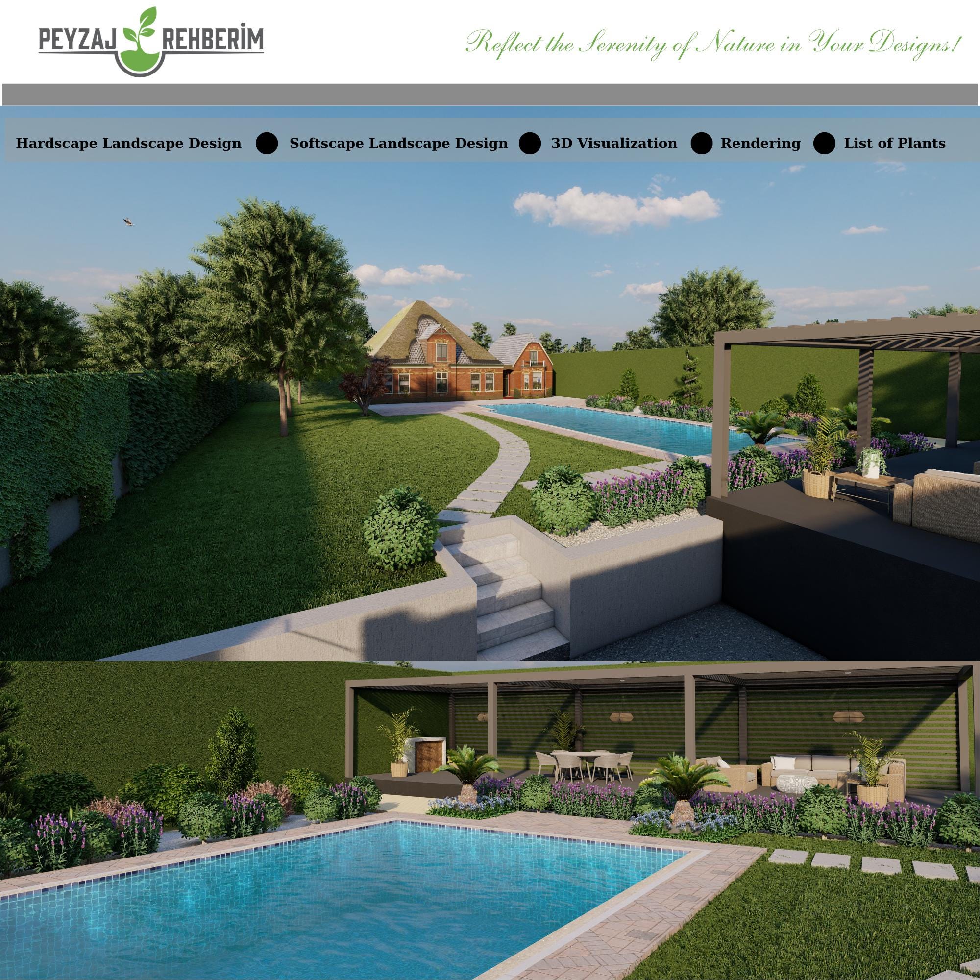 Landscape Architect-garden Design-villa Garden Design-3d Landscape ...