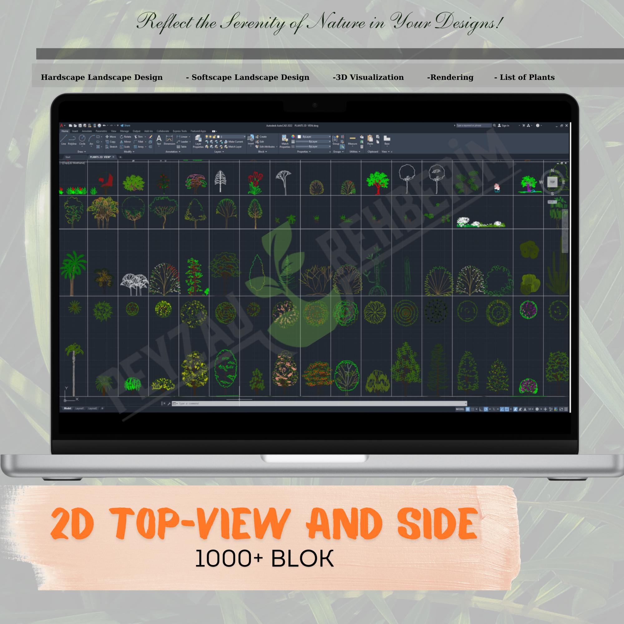 2dtree Blocks-landscape Design-cad Plant Blocks-autocad Symbols-garden ...
