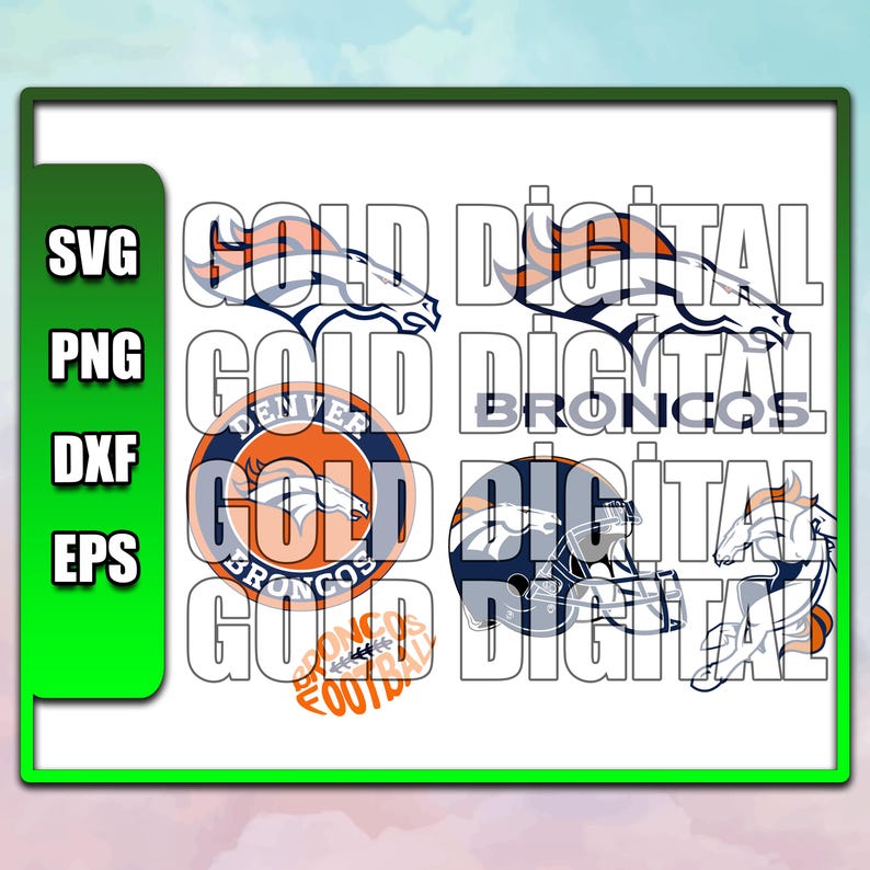 Denver Broncoss Football SVG PNG Bundle, Svg Sports Files, Svg for ...