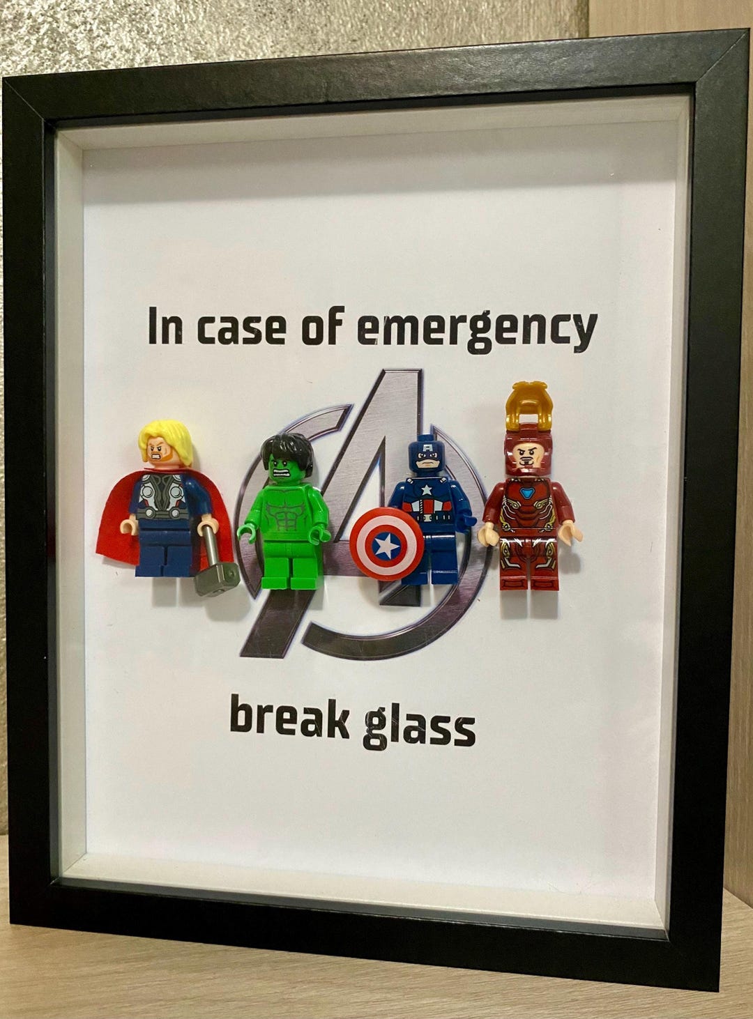 Avengers Minifigures Frame - Etsy