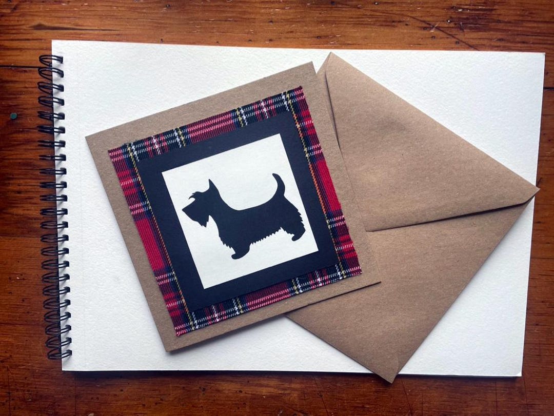 Irish Handmade Card, Scottie Dog Print,dog Lover Card , Gift for Animal ...