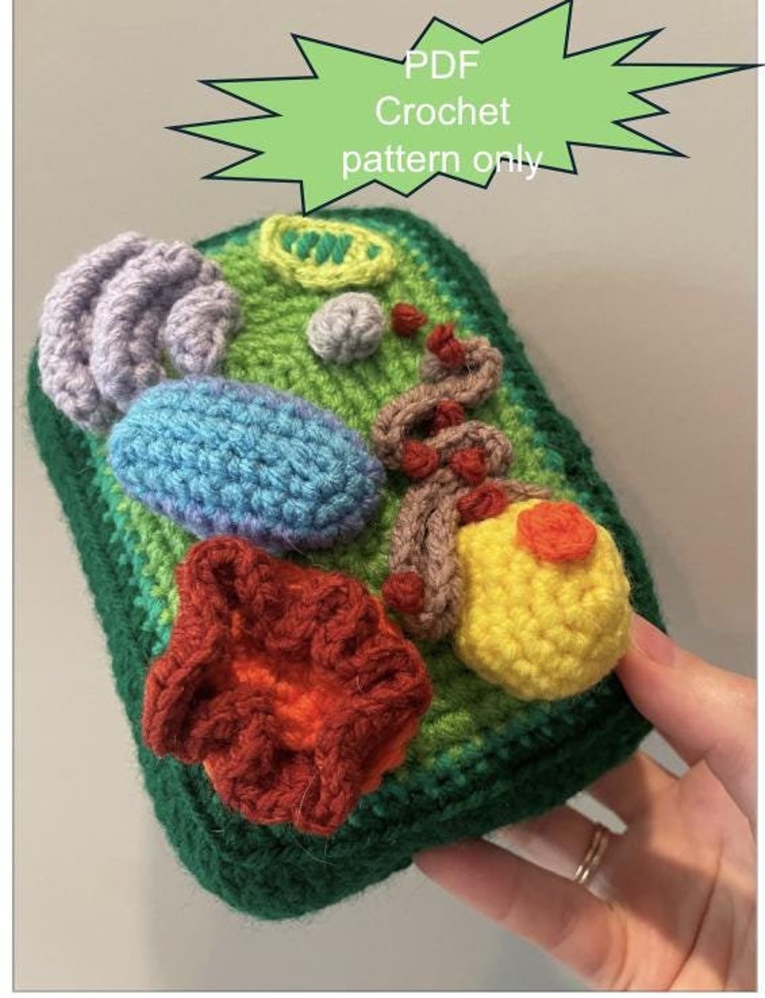 Crochet Plant Cell Pattern – Digital Download | Scientific Crochet ...