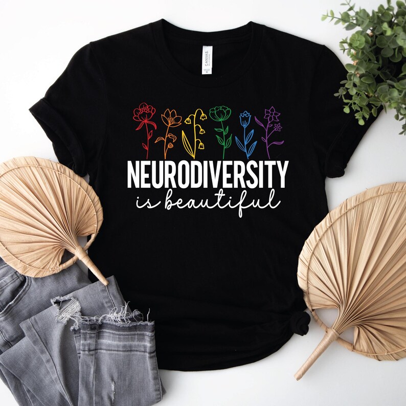 Autism Neurodiversity Flower DTF Transfer, Ready to Press - Etsy