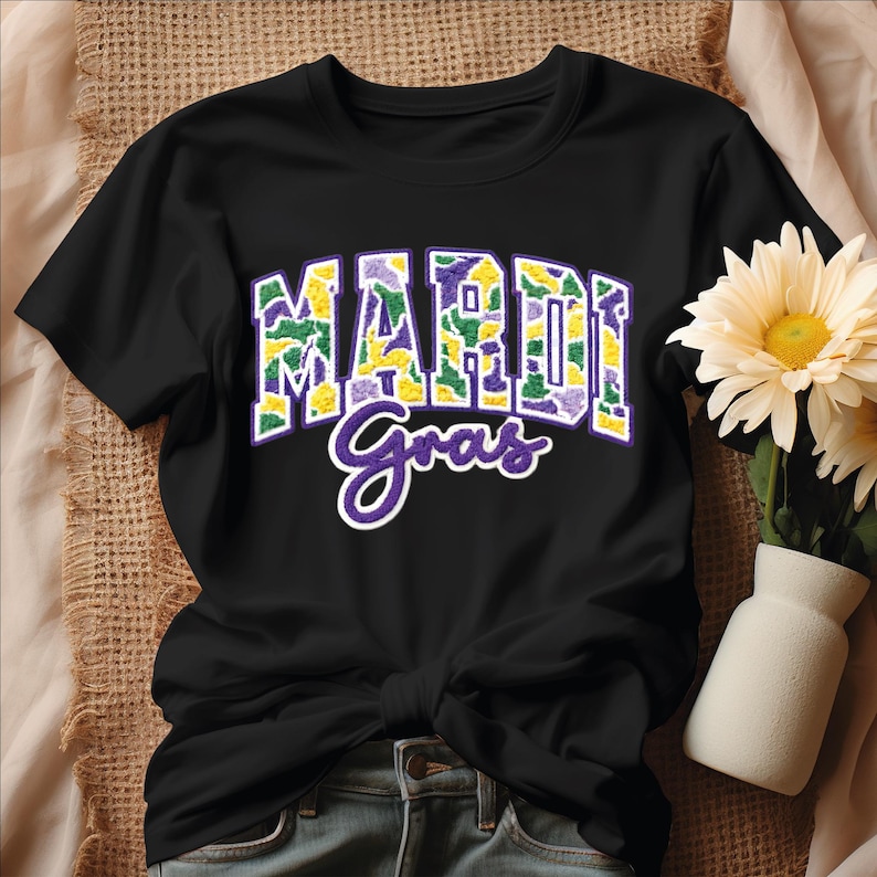 Mardi Gras Fleur De Lis DTF Heat Transfer, Glitter Knit - Etsy