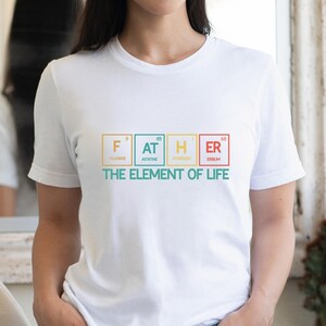 Father Element Iron on Transfer, Science Dad Ready to Press, Periodic ...