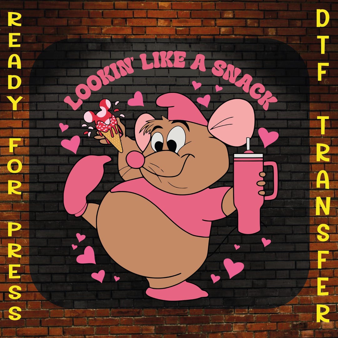 Gus Gus Valentine DTF Transfer, Funny Mouse, Ready to Press - Etsy