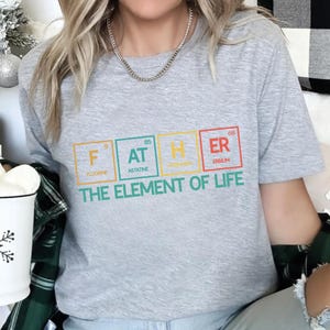 Father Element Iron on Transfer, Science Dad Ready to Press, Periodic ...