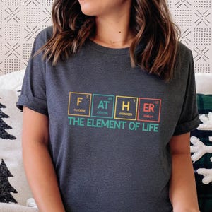 Father Element Iron on Transfer, Science Dad Ready to Press, Periodic ...
