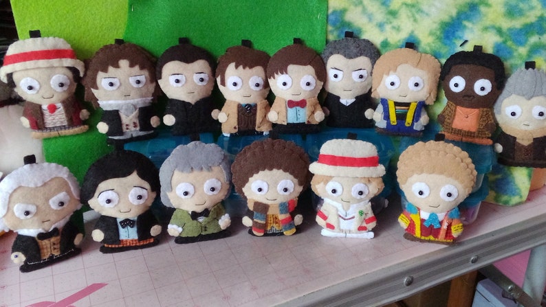 Doctor Inspired Who Made to Order - Handmade Felt Applique Ornaments ...