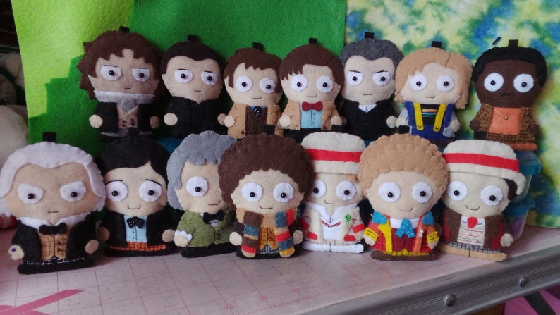 Doctor Inspired Who Made to Order - Handmade Felt Applique Ornaments ...