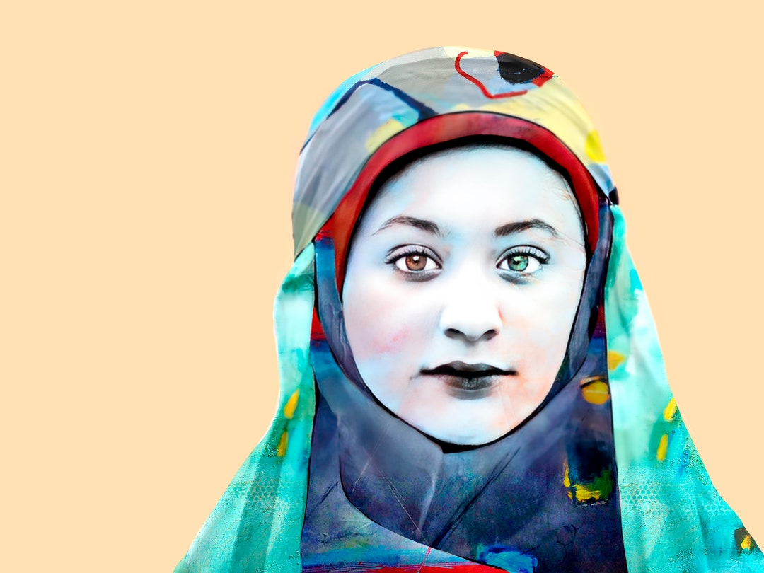 UNFAMILIAR FACES – the Gaze - Pop Art, Collage, Mixed Media, Canvas Art ...