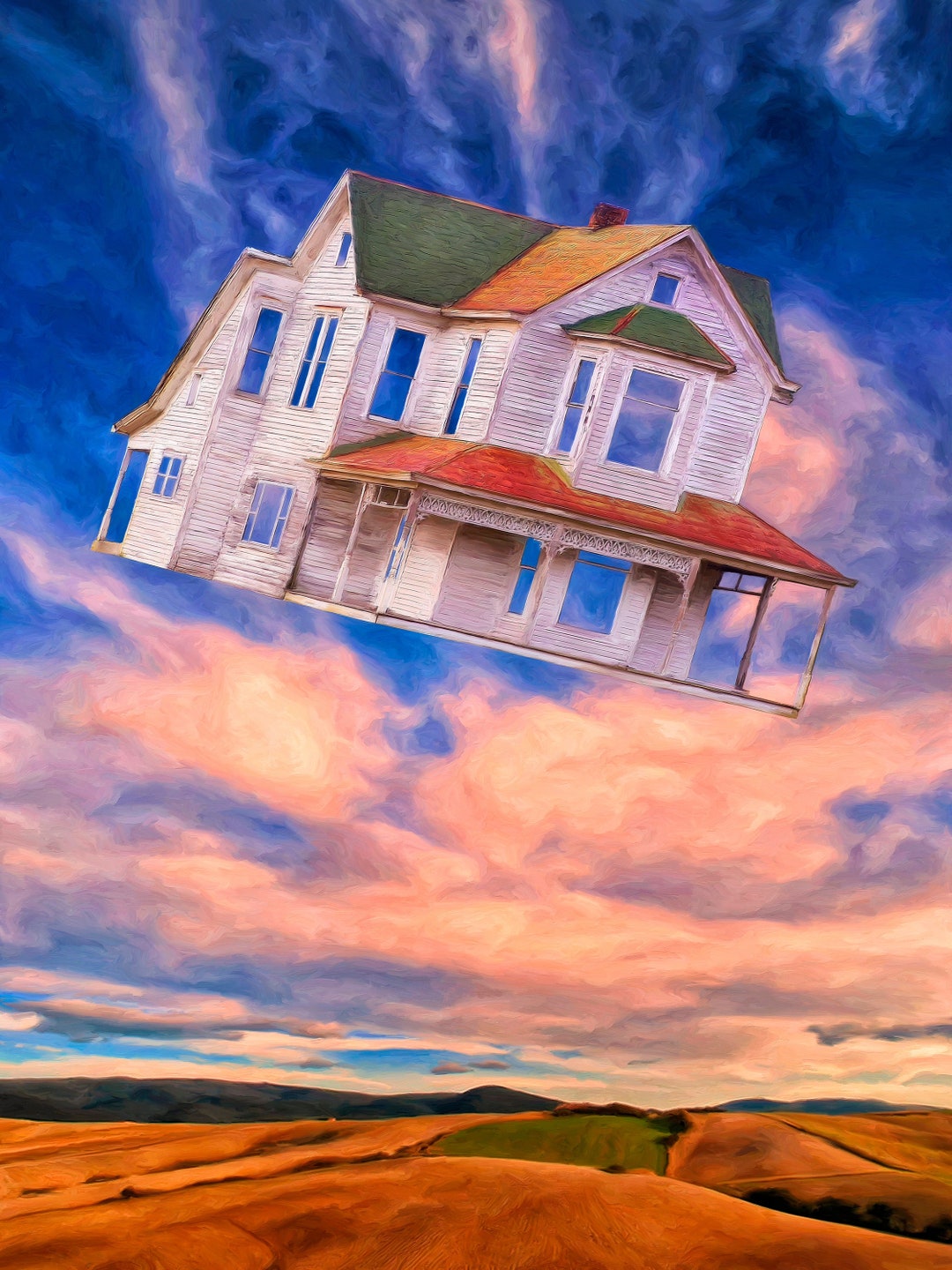 Dream House - Surrealism Canvas Art Print - Alternative Facts - Gallery ...