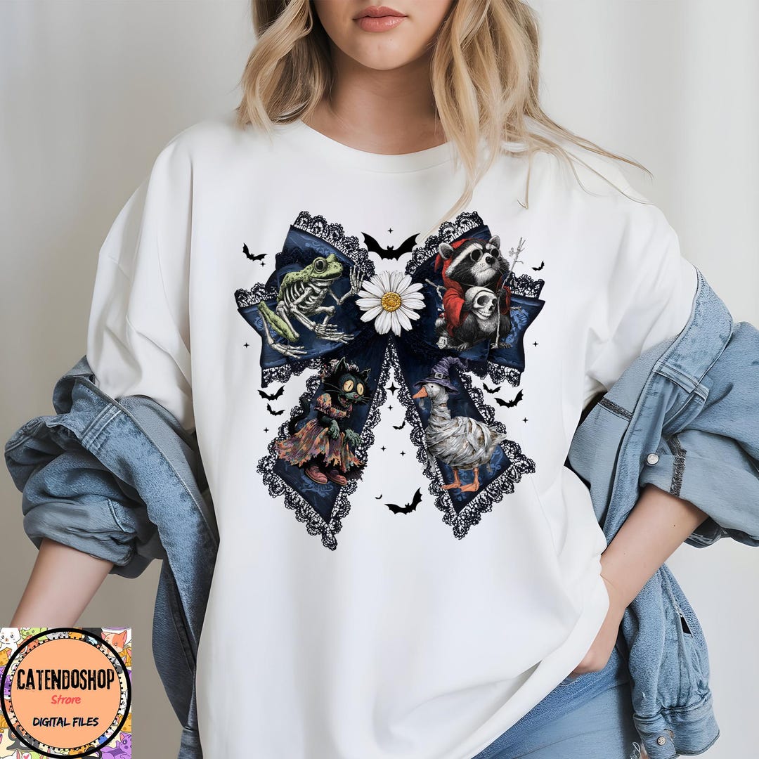 Halloween Nightmare Bow Png, Lace Bow Png, Spooky Halloween Png, Preppy ...
