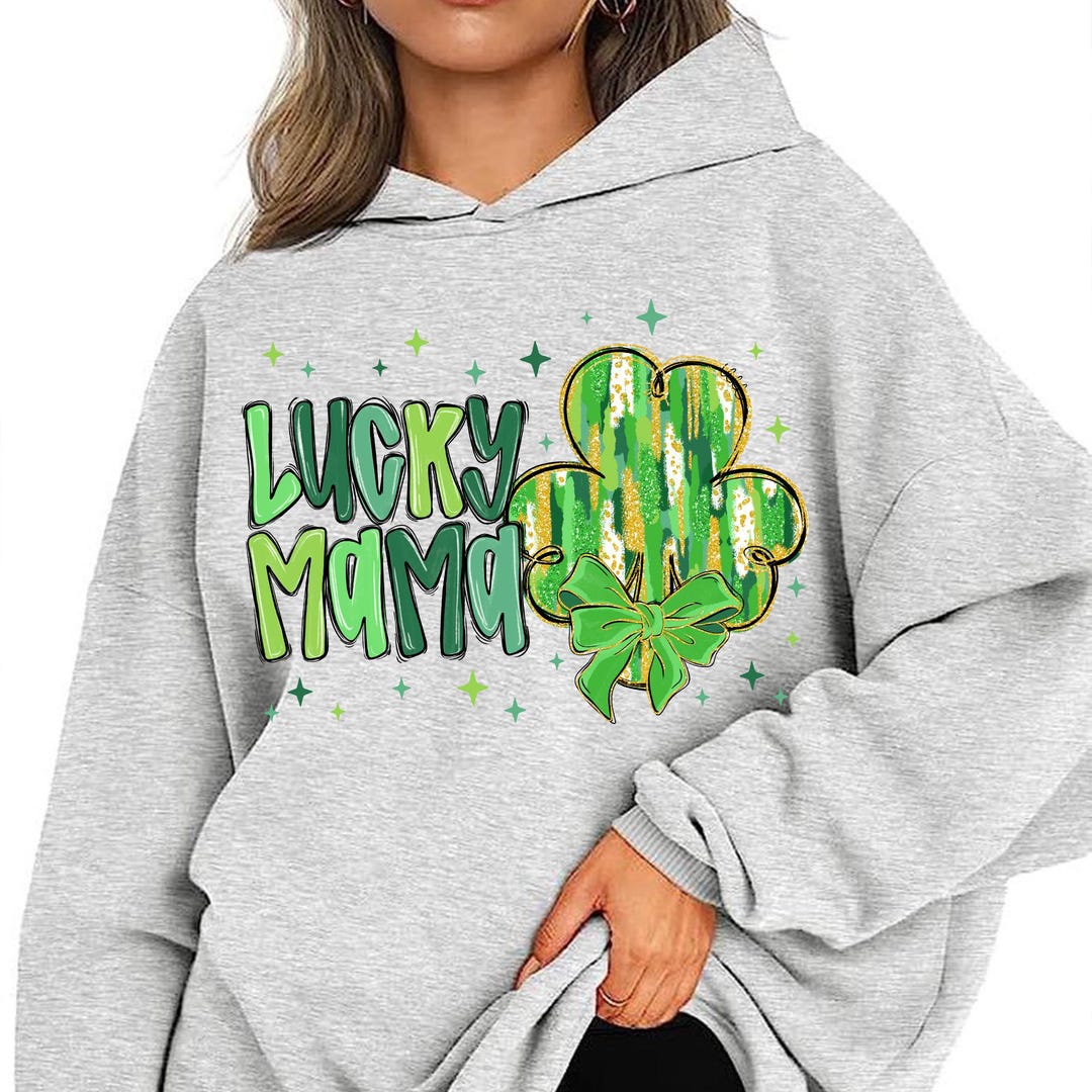 Lucky Mama St Patrick's Day PNG, Retro St Patty's Day Png, Glitter ...