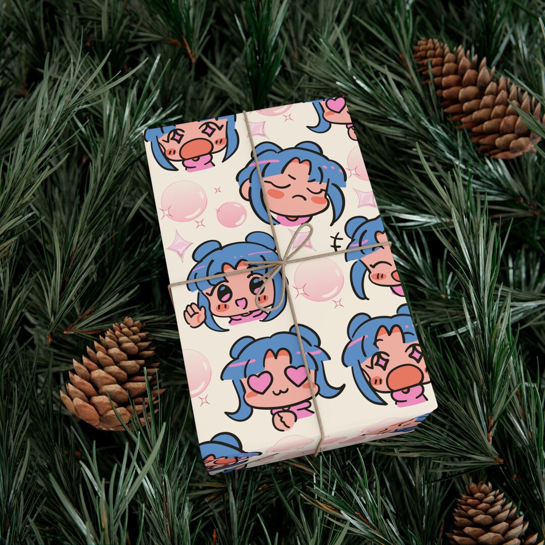 Anime Wrapping Paper Anniversary Gift Wrap Paper Valentines Day Wrap ...