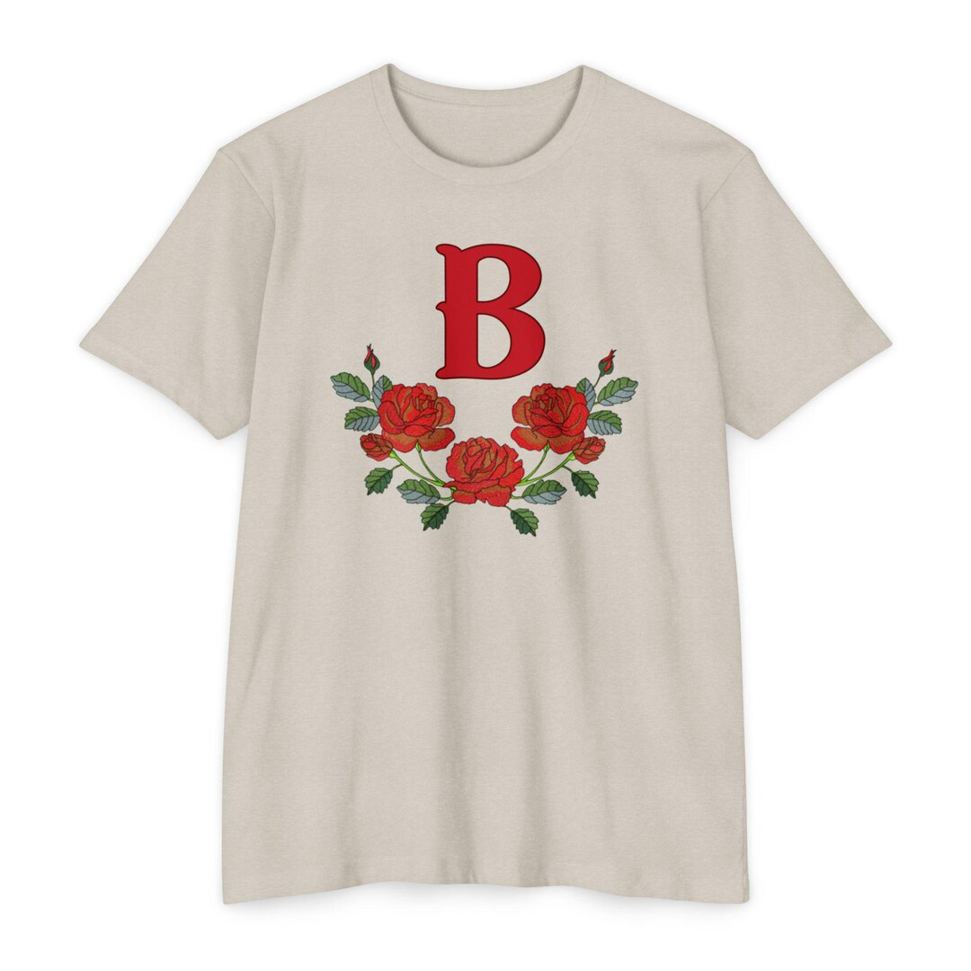 Western Theme Red Rose Monogram T-shirt, Personalized Bachelorette ...