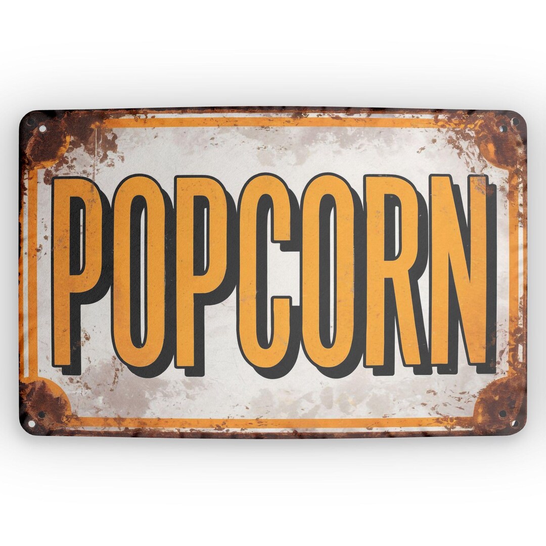 Custom Retro Popcorn Sign Pillow, Movie Night Cushion, Home Theatre ...
