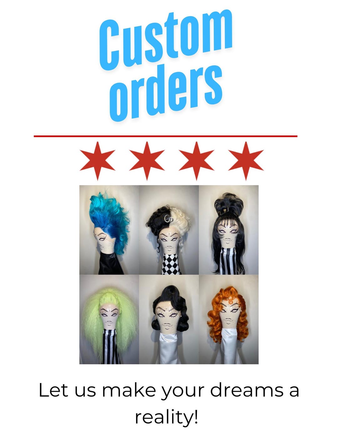 Custom Wig Order - Etsy
