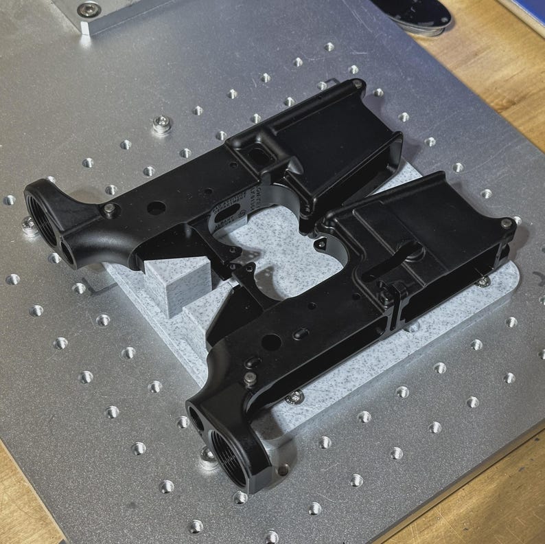 Lower Receiver Laser Engraving Fixture – 3D Printed Jig for 80% Lower ...