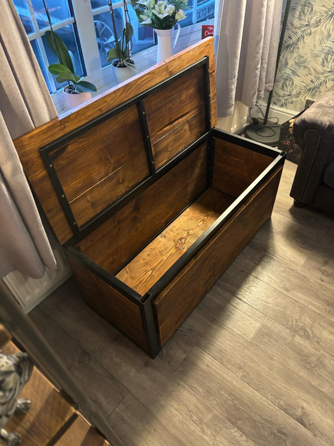 Rustic Wooden Chest,ottoman,storage Unit - Etsy