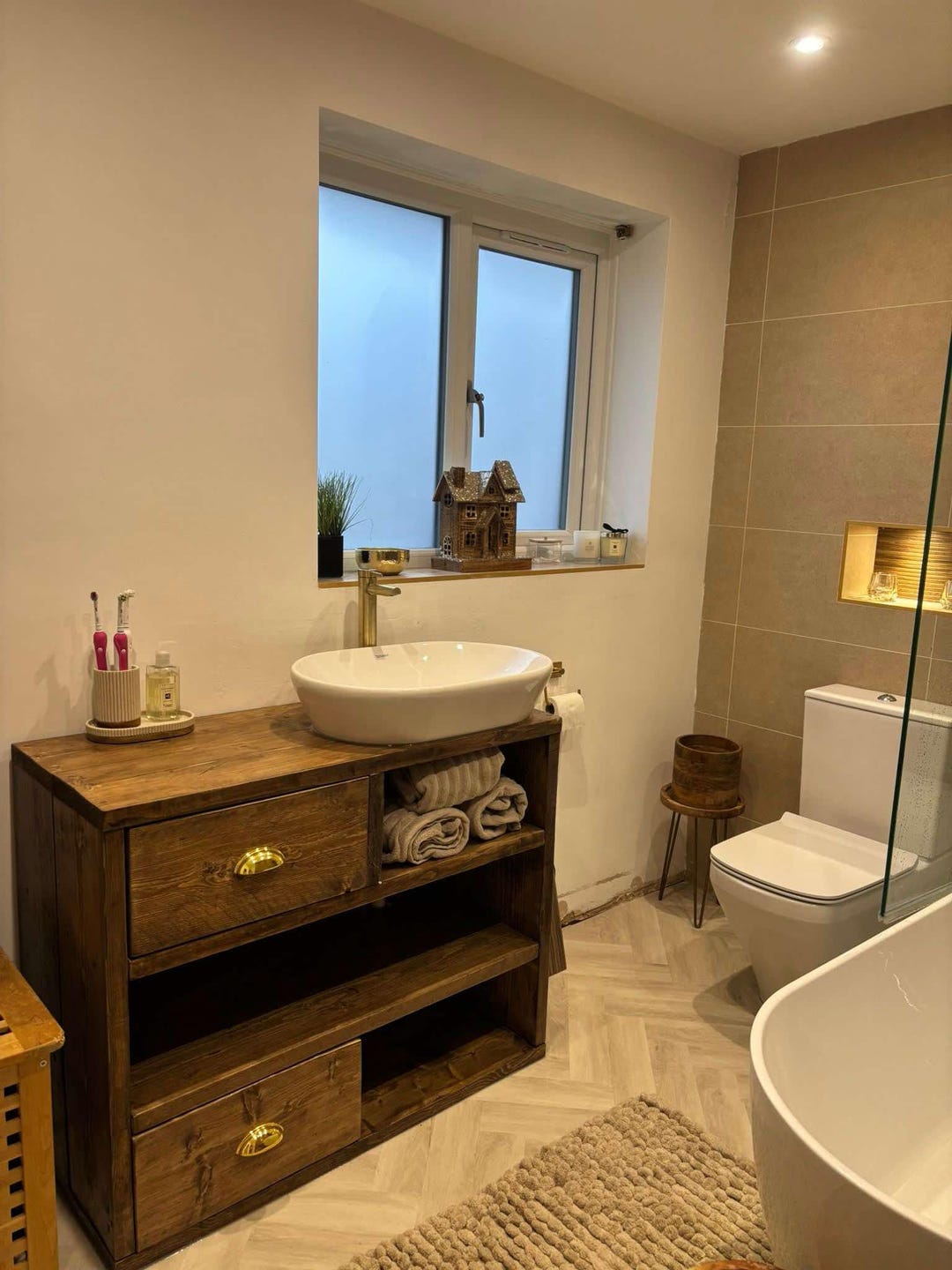 Hand Crafted Rustic Bathroom Unit - Etsy