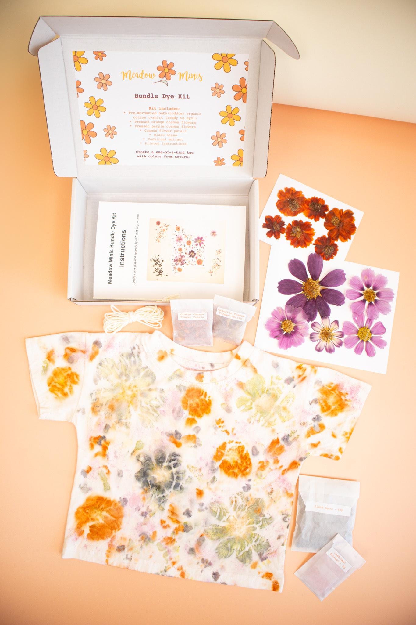 Natural Bundle Dye Kit, Naturally Dye a Tee, DIY Plant Dye Kit, Organic ...