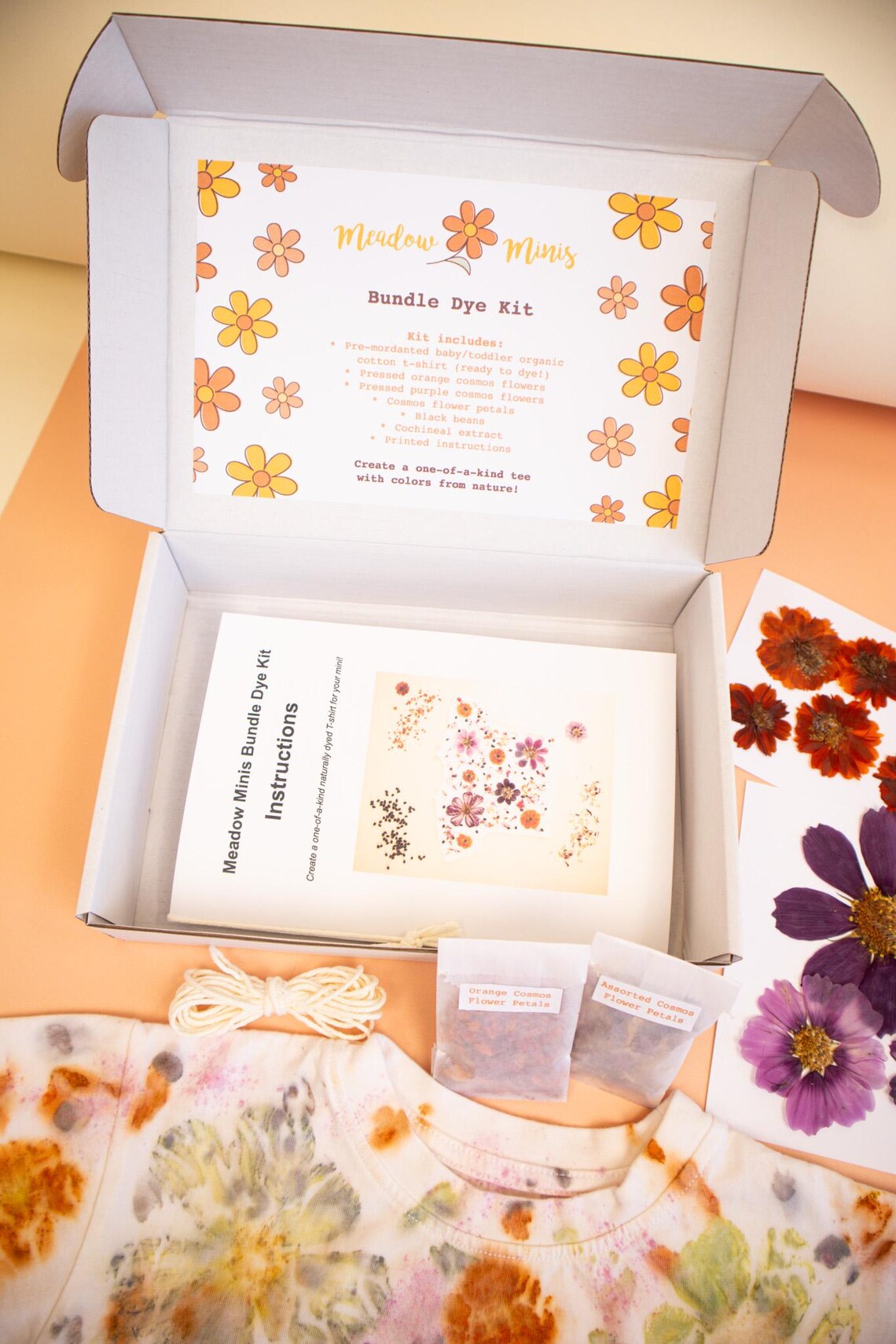 Natural Bundle Dye Kit, Naturally Dye a Tee, DIY Plant Dye Kit, Organic ...