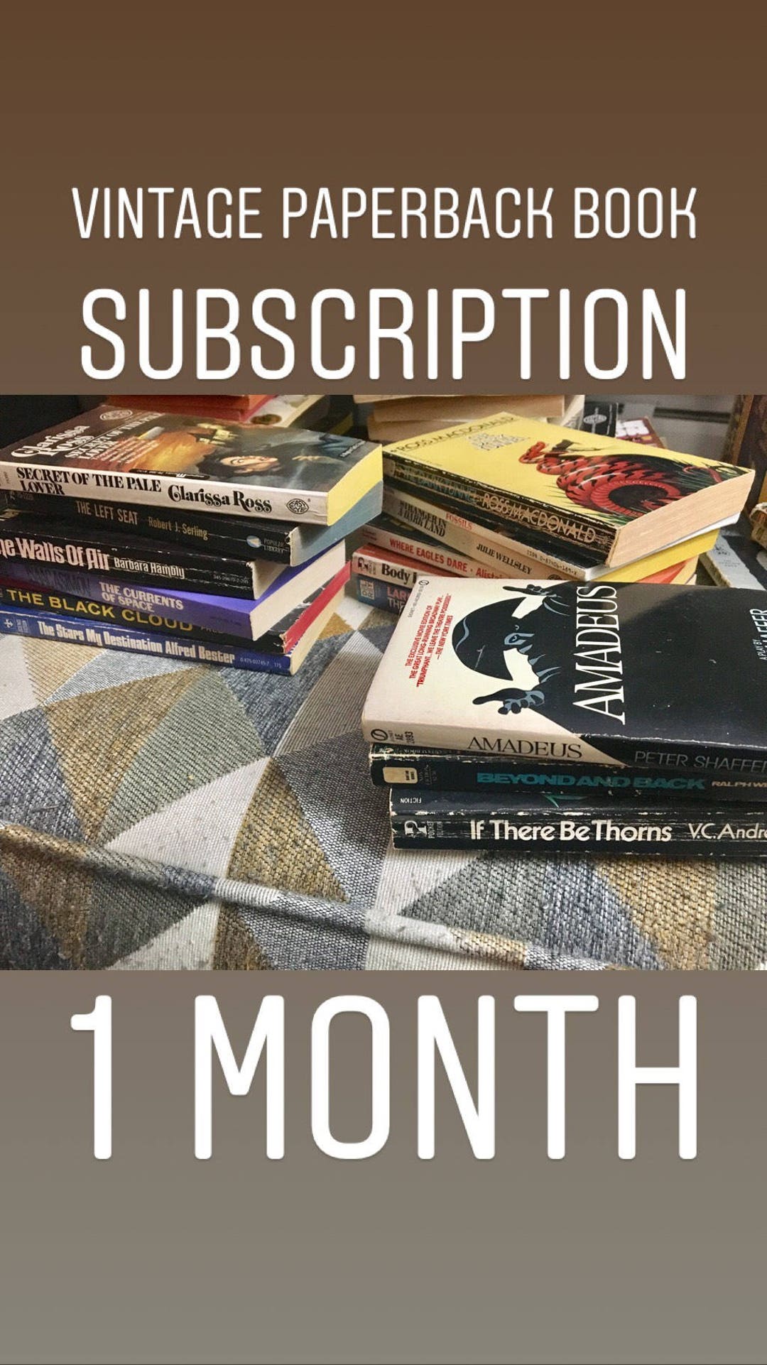 Vintage Paperback Book Club Monthly Subscription----gift for Book Lover ...