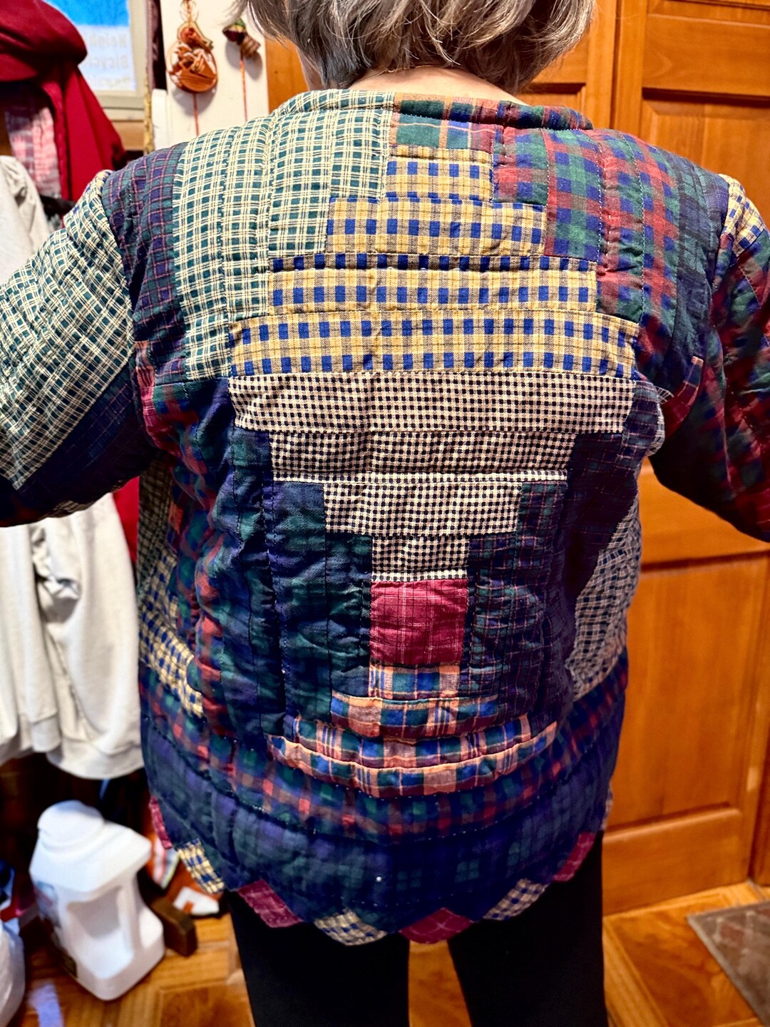 Stacked Cubistic Quilted Cropped Jacket With Snap Enclosers. (that’s a ...
