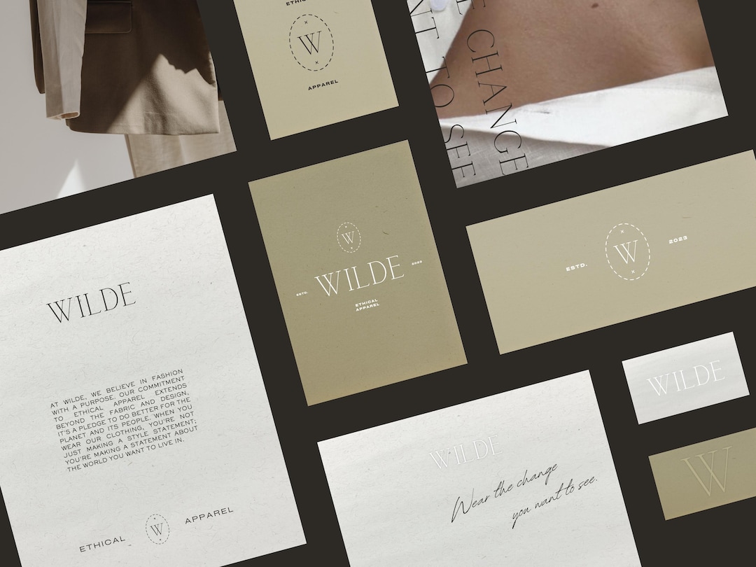 Semi Custom Branding Kit // Premade Branding Package Semi Custom Brand ...